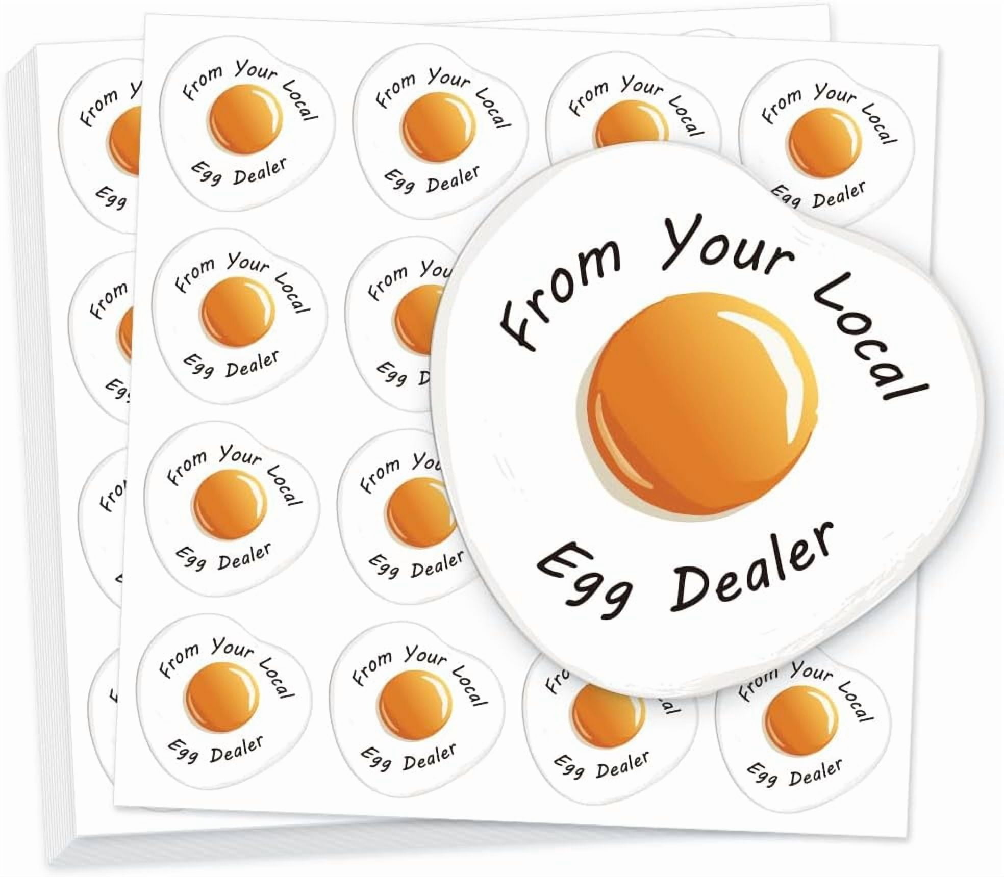 320 Pcs Funny Egg Carton Labels 2 Inch Round from You Local Egg Dealer ...