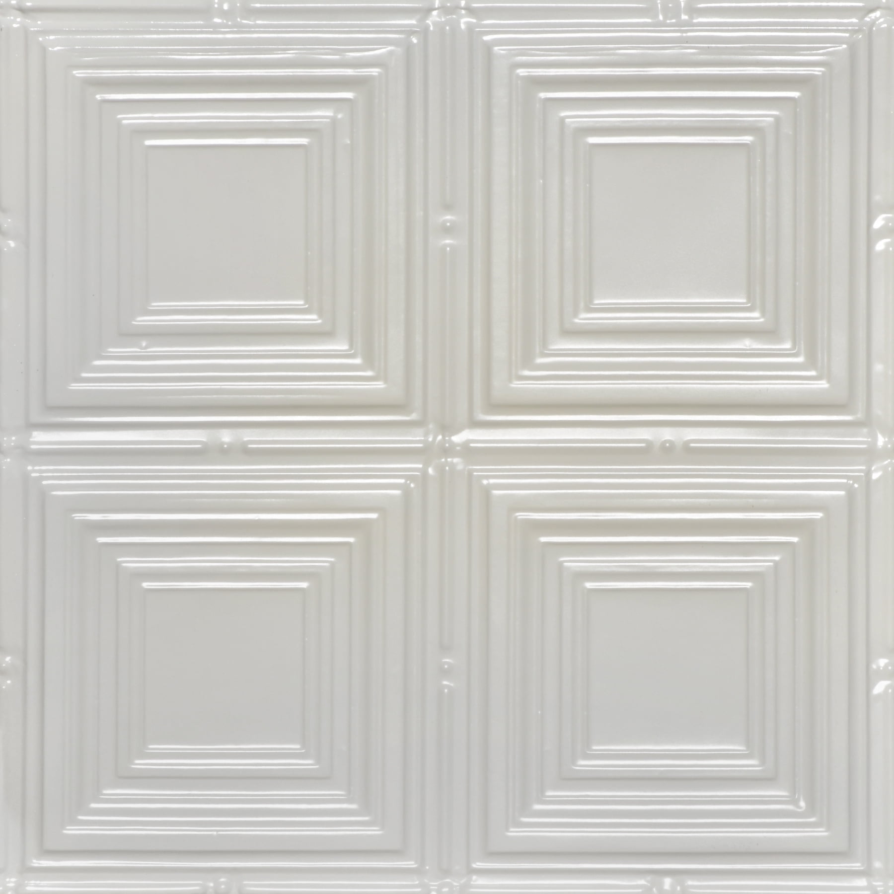 320 - Tin Plated Drop-In Ceiling Tile in Eggshell White (48 Sq.ft/ Pack ...