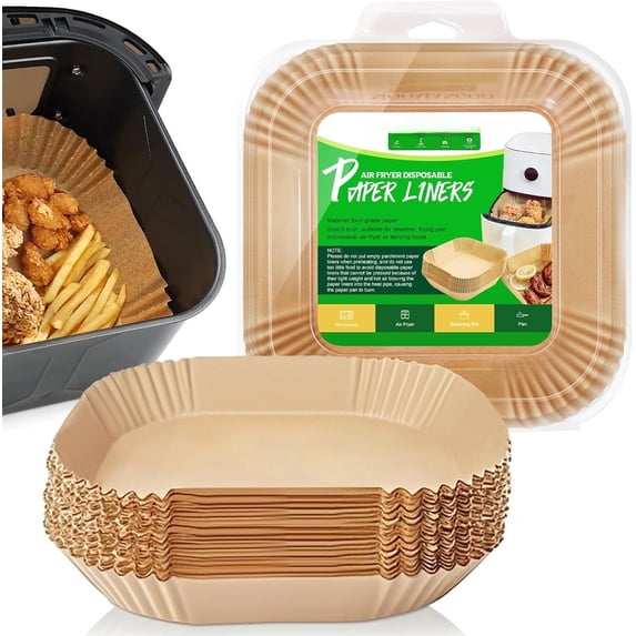 320 count Air Fryer Liners Disposable: 8 Inch Square Air Fryer Liners ...