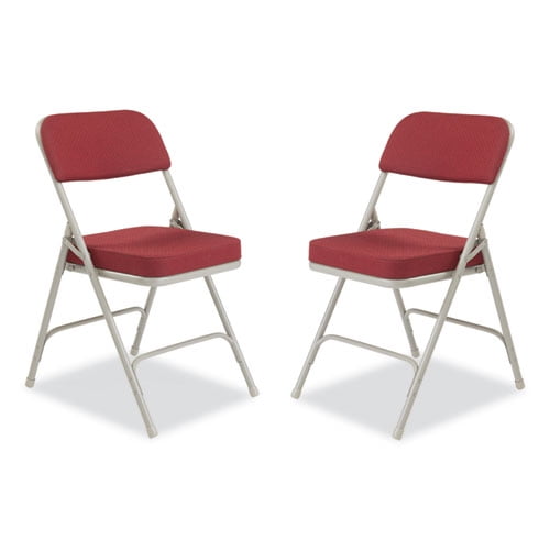 3200 Series Premium Fabric Dual-Hinge Folding Chair, Supports Up to 300 ...