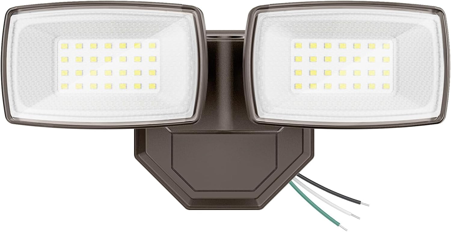 3200LM Flood Lights Outdoor, 32W 6500K LED Security Light Switch ...