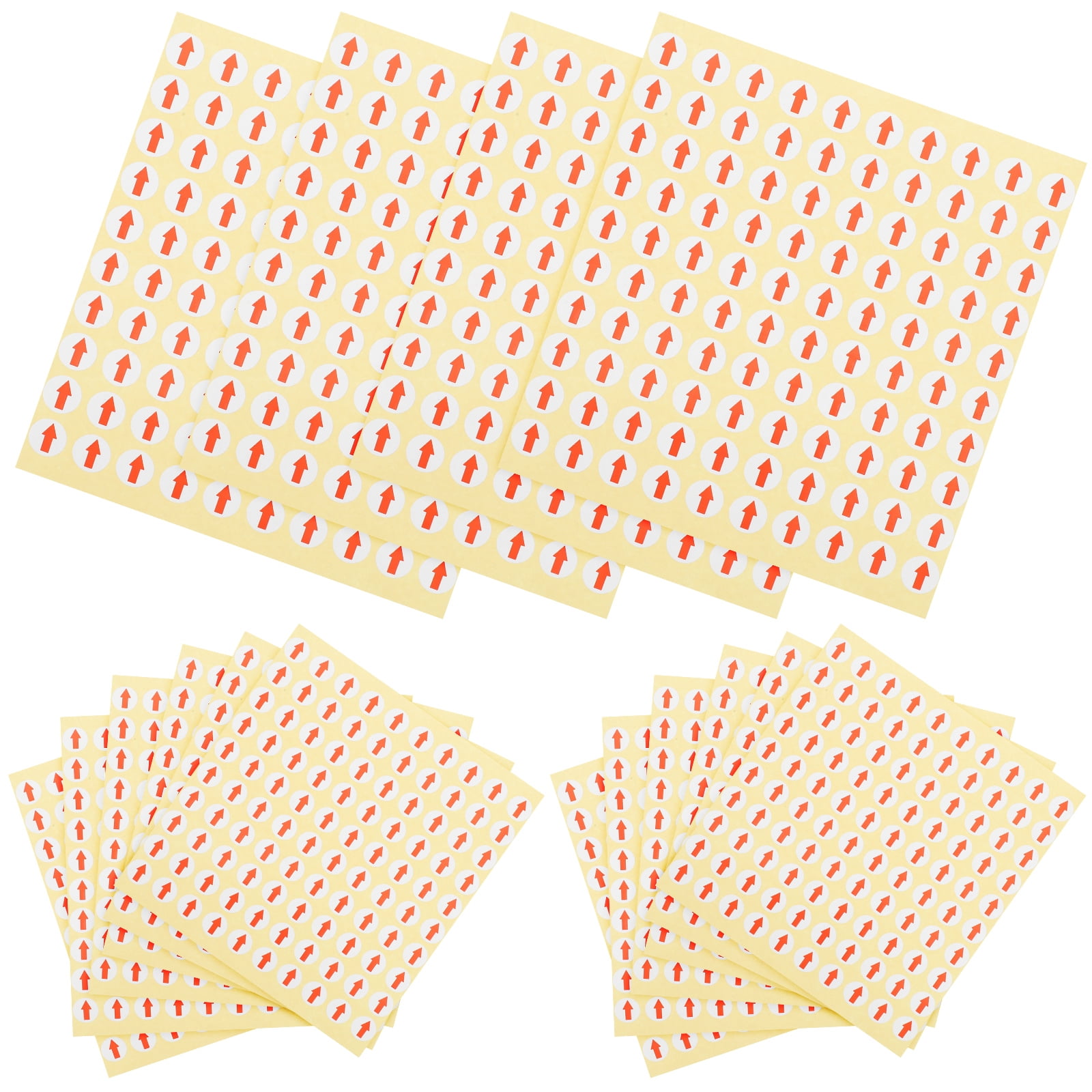 3200PCS Bright Red Arrow Labels for Marking Removable Adhesive Small ...