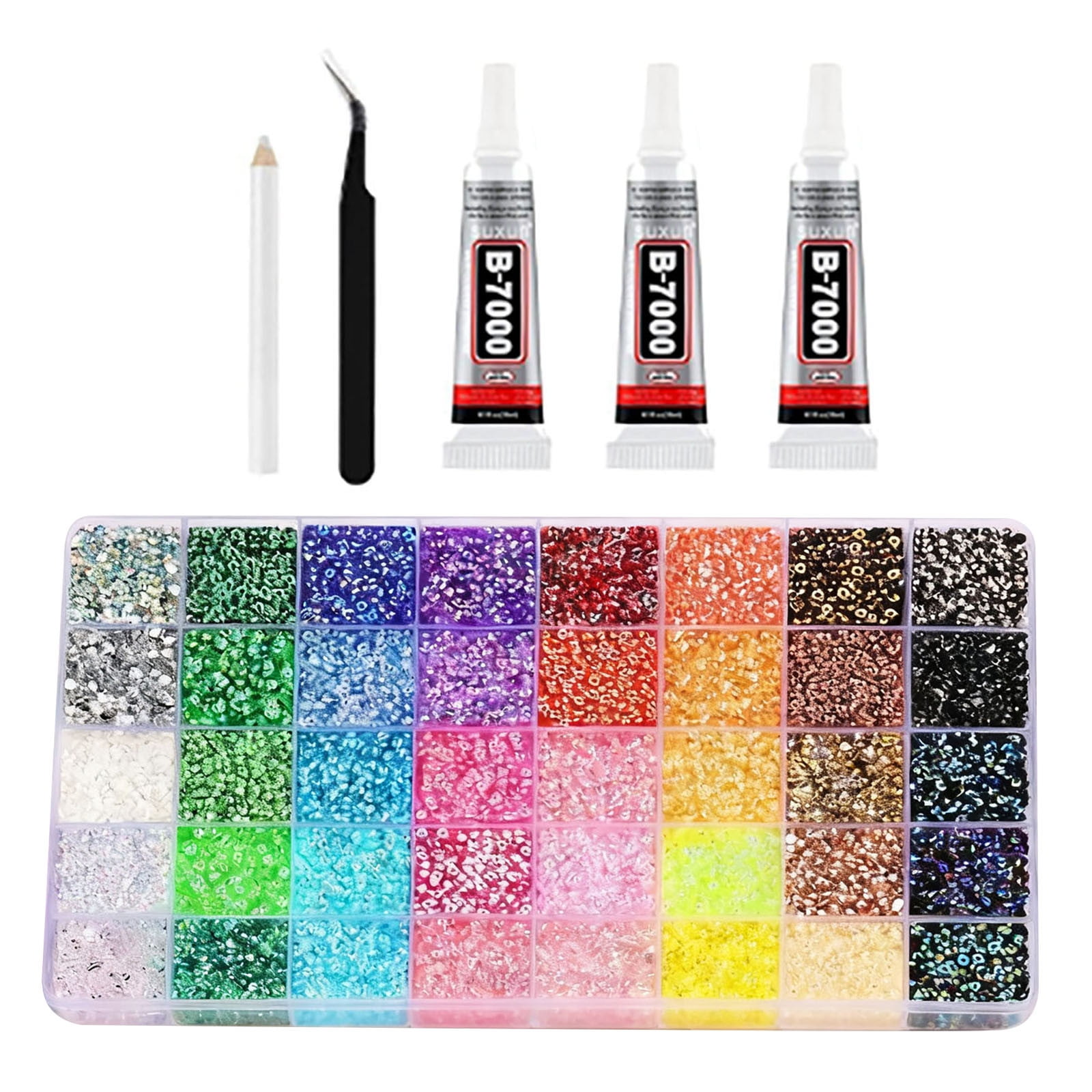 3200Pcs 40 Colors Jelly Rhinestones for Bedazzling, 3mm Multicolor ...