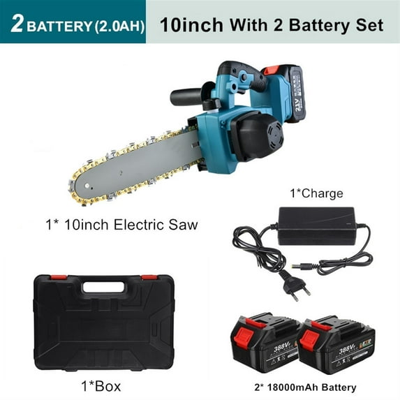 3200W 10/12 Inch Brushless Cordless Electric Saw Chainsaw Oil Chain saw ...