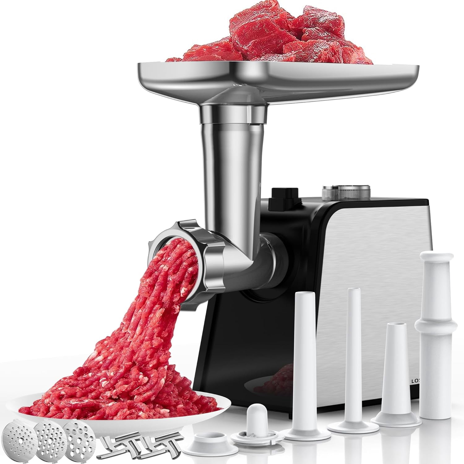 3200W Max Electric Meat Grinder and Sausage Stuffer - Heavy Duty Mincer ...