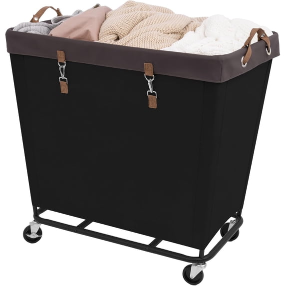 320L Extra Large Laundry Basket with Wheels, Rolling Hampers for ...
