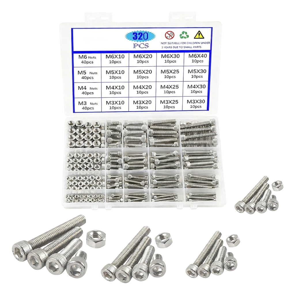 320lots Safe Material Nuts Bolts Corrosions Resistant Switches Plate ...