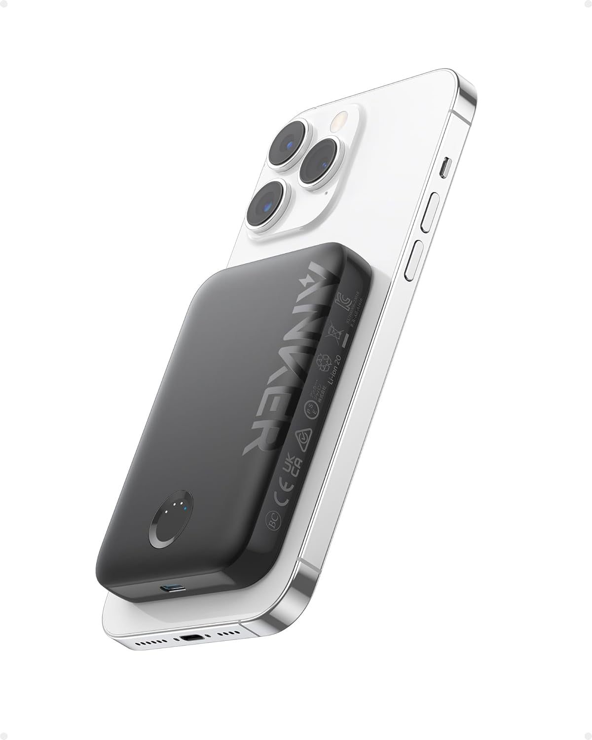 321 MagGo Battery (PowerCore Magnetic 5K), 5,000mAh Magnetic Wireless ...