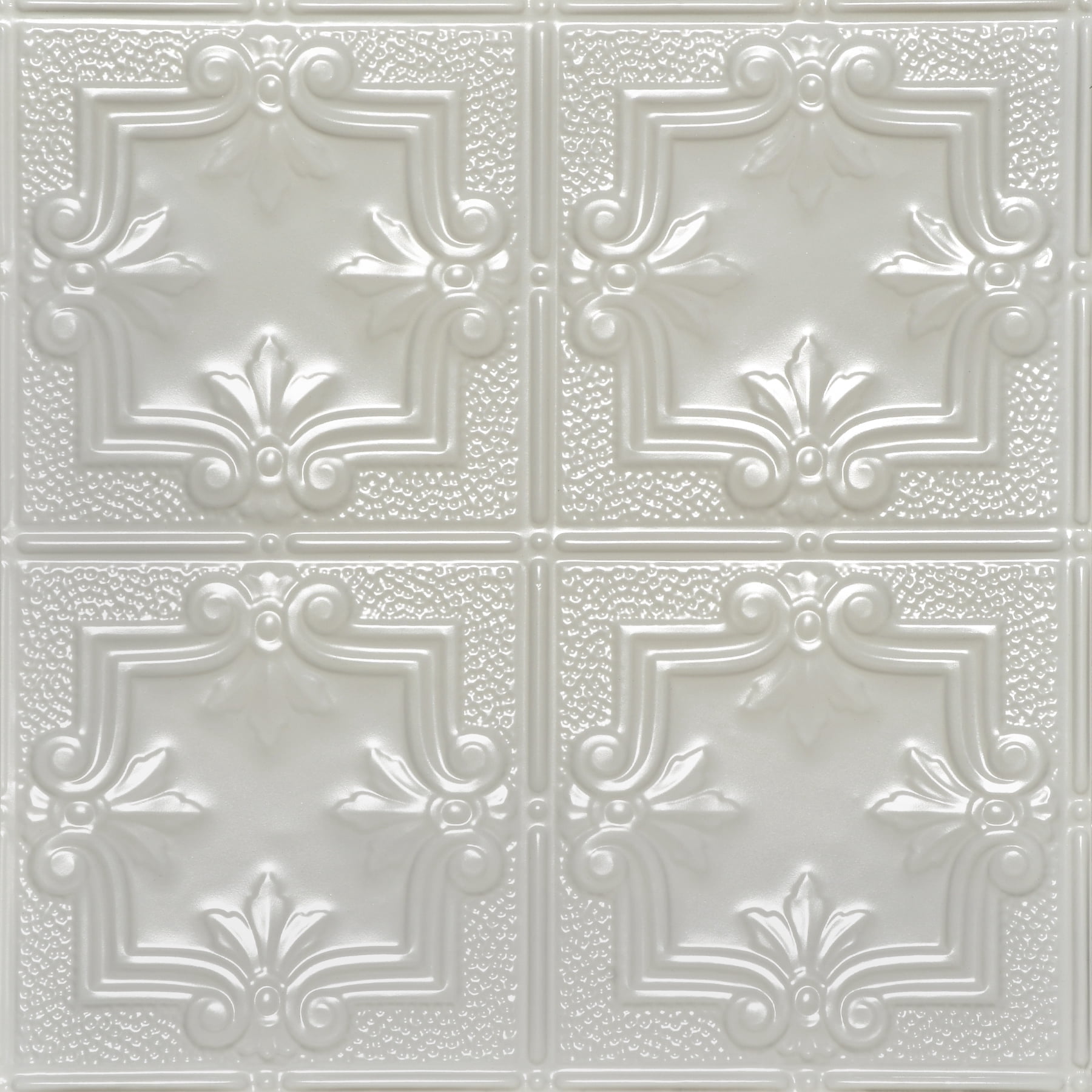 321 - Tin Plated Drop-In Ceiling Tile in Eggshell White (24 Sq.ft/ Pack ...