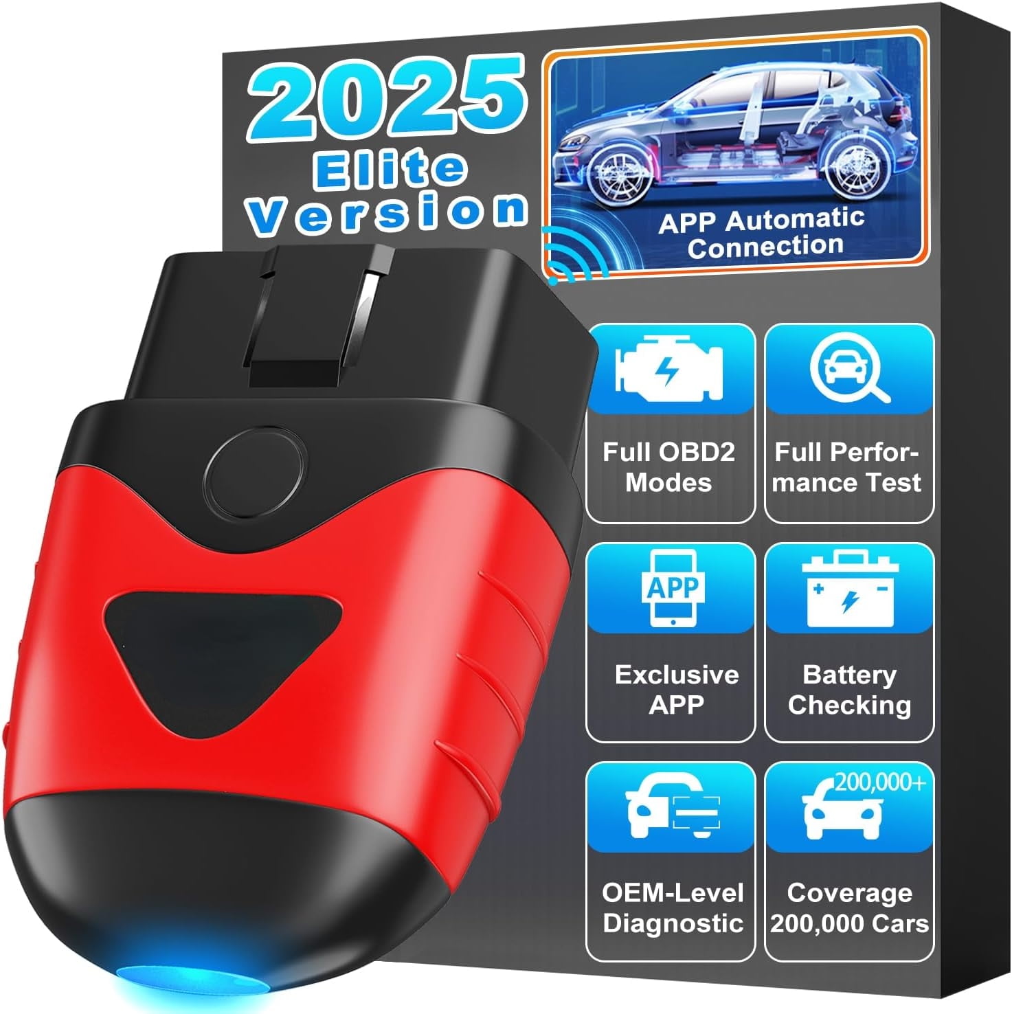 3210 Bluetooth OBD2 Scanner, Check Engine Light Car Code Reader ...