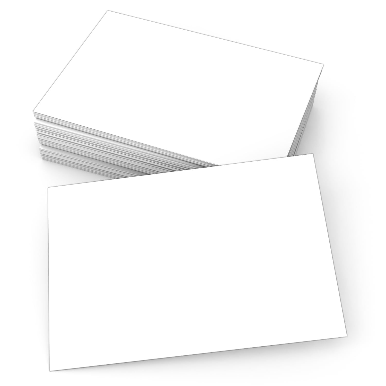 321Done 3.5 x 5 ESF27 Small Blank White (Set of 50) - Thick, Heavy ...