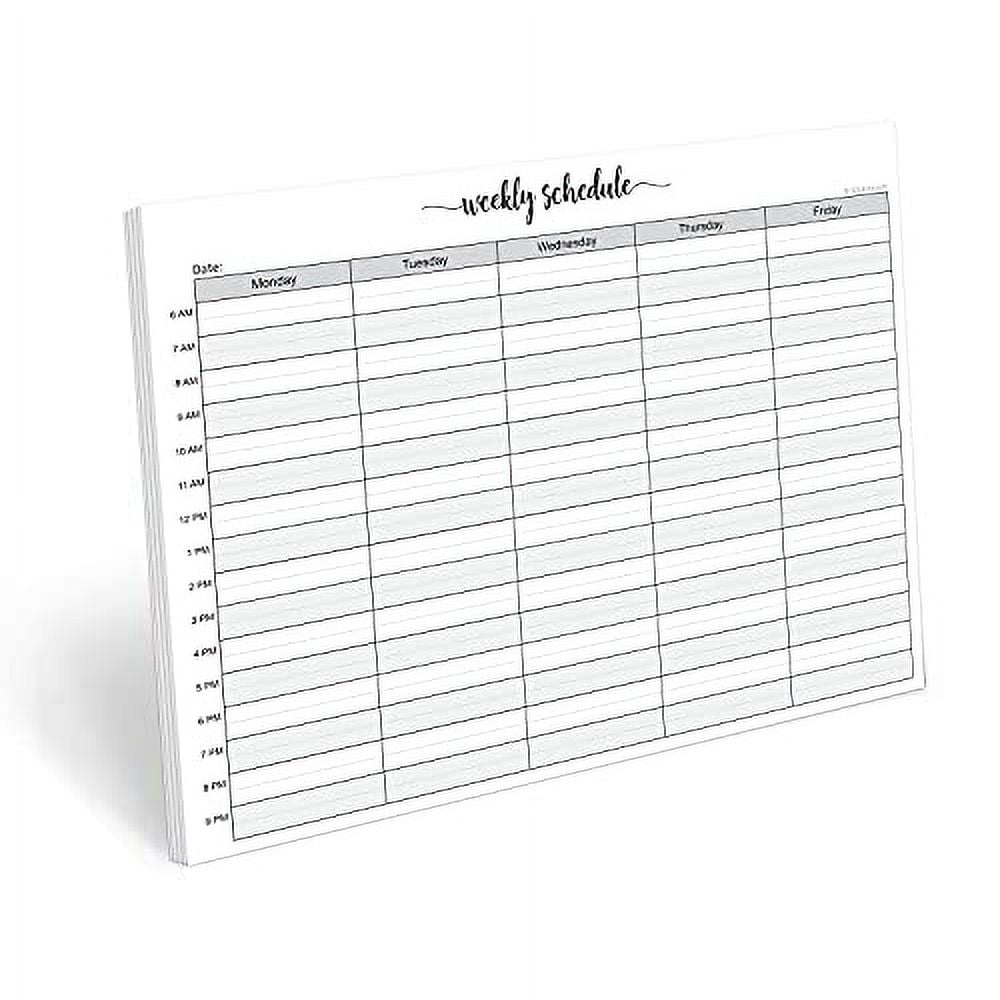 321Done Weekly Schedule Planning Notepad - 50 Sheets (8.5x11) â ...
