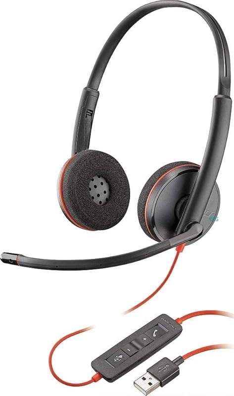 3220 - Wired Dual-Ear (Stereo) Headset with Boom Mic - USB-A to connect ...