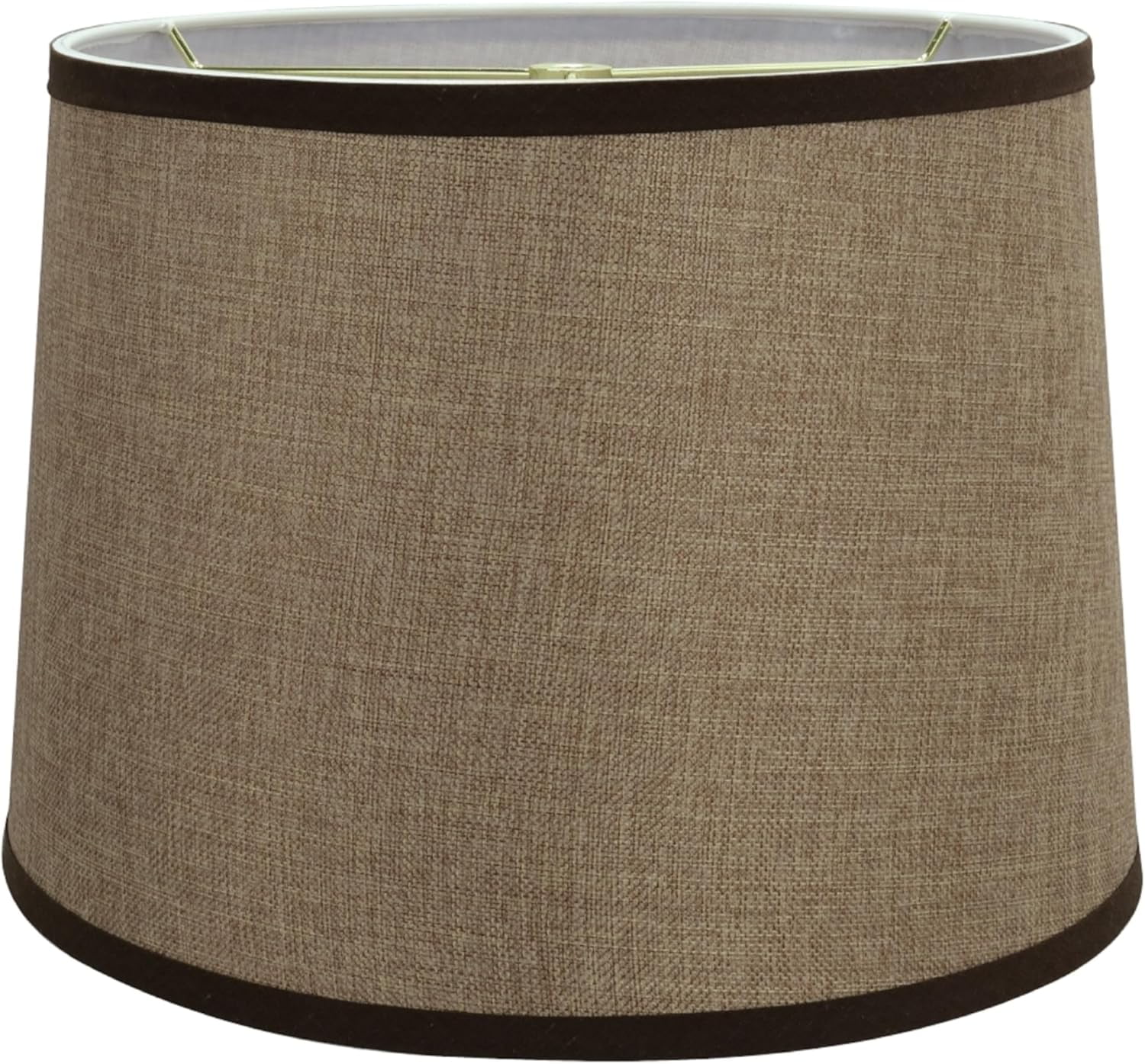 32324 Hardback Empire Faux Linen Fabric Spider Lamp Shade 12" Top X 14 ...