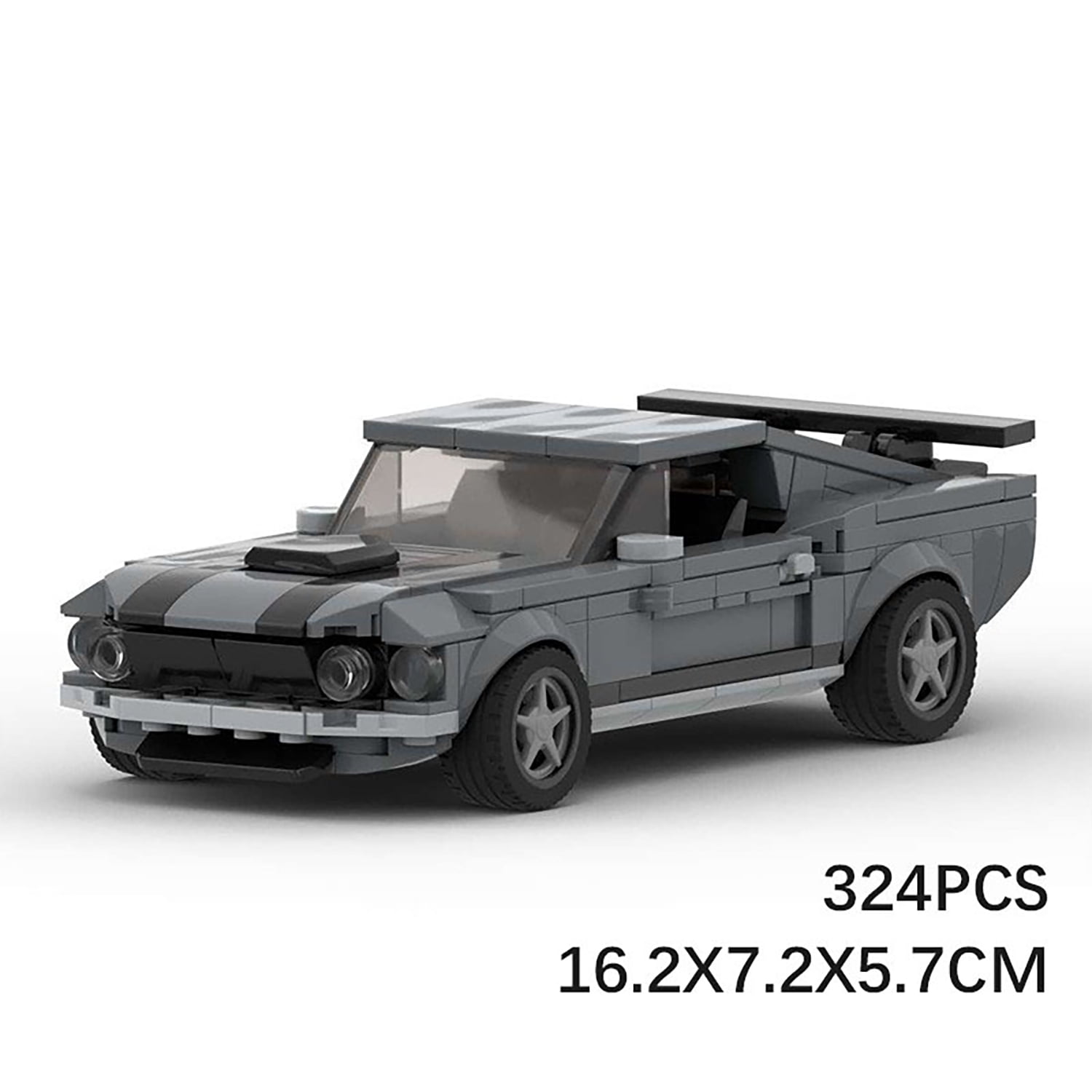 324 PCS Creative Building Blocks Set - Classic Muscle Car Construction ...