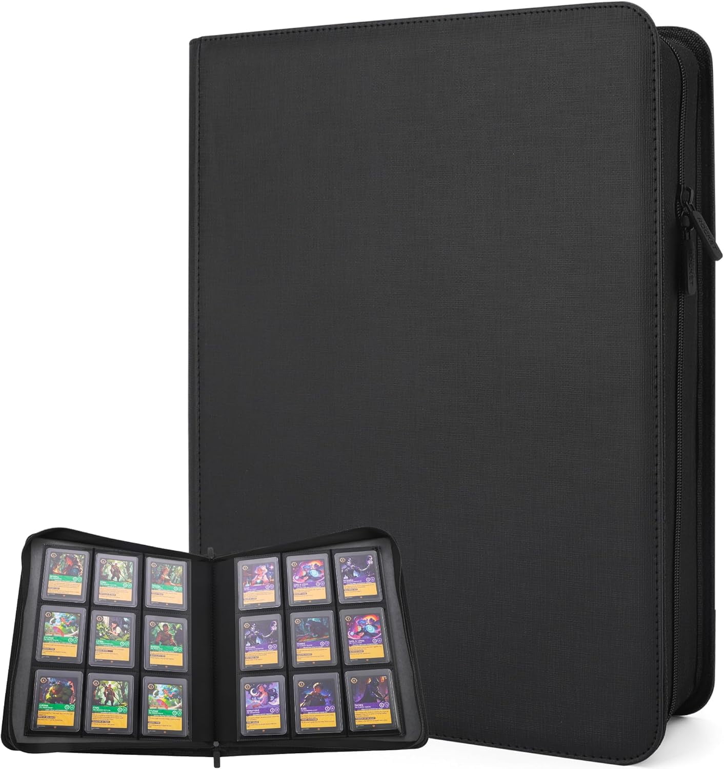 324 Toploader Binder | 9-Pocket Zippered Ringless Album for TCG ...