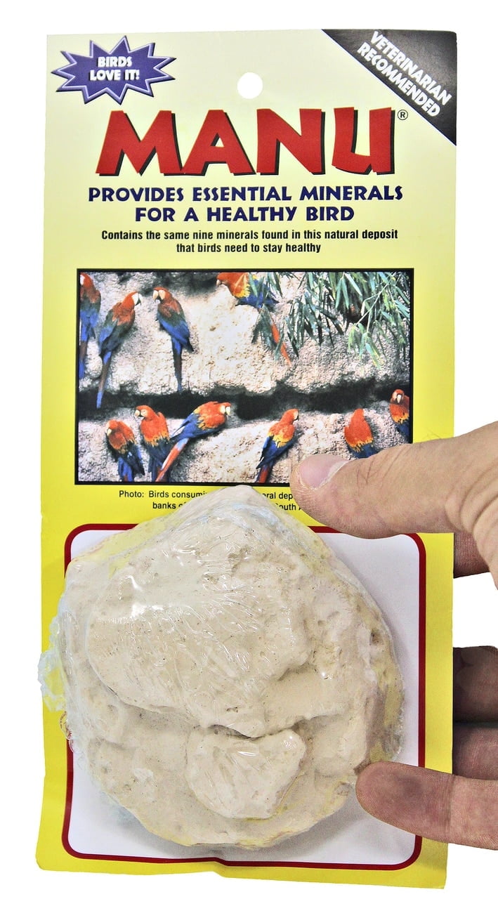 3241 Manu Natural Mineral Clay Block for Birds - Walmart.com