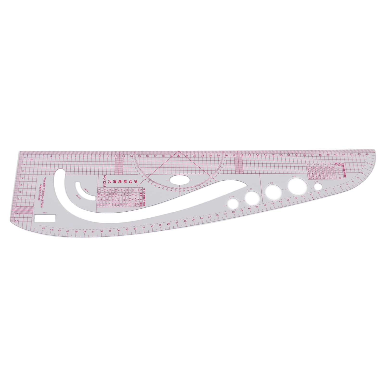 3245 Tailor Ruler High Accuracy Transparent Body Professional Plastic ...