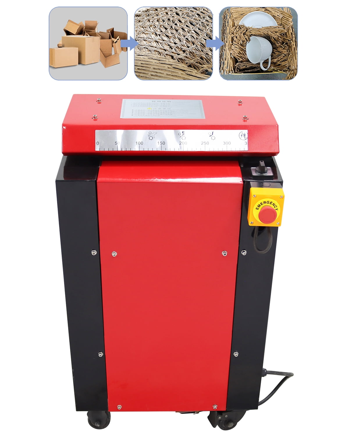 325mm Waste Carton Box Corrugated Kraft Paper Perforators Cardboard ...