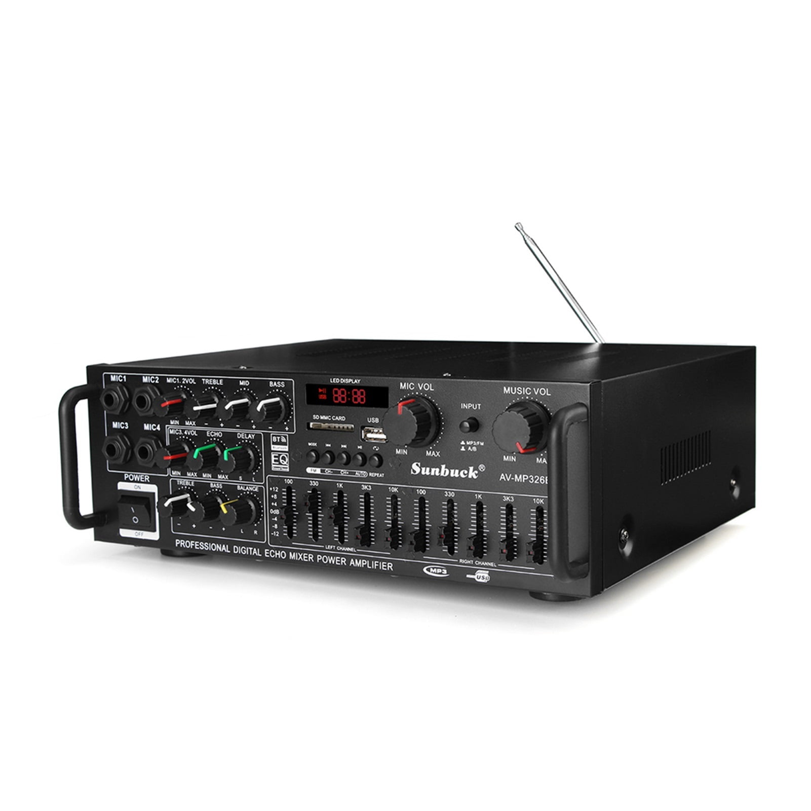 326BT Home Bluetooth Amplifiers Home Car Audio Stereo Subwoofer ...