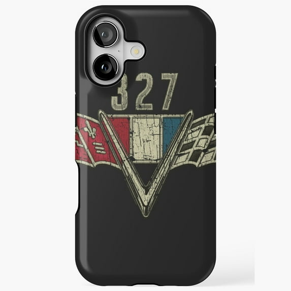 327 Power Classic Muscle Car Icon Artwork with iPhone 17 to 11 Pro Max ...