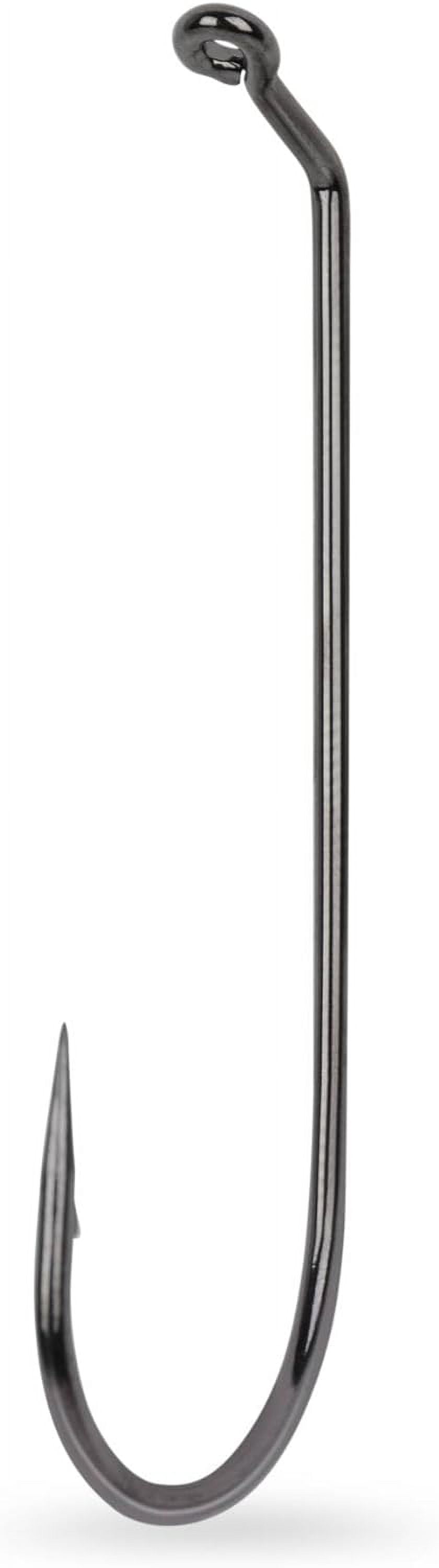 32798 60° Bend Black Jig hook with a Flat Eye Size 2/0-5/0 Compatible ...