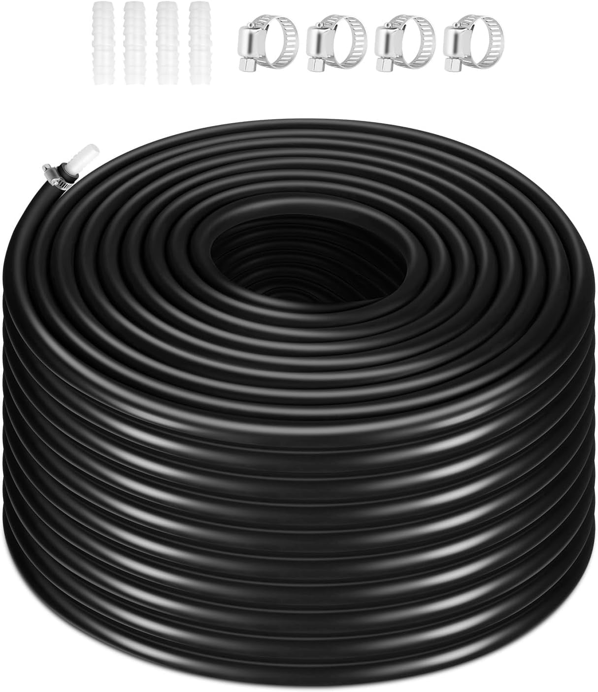328.1 Ft 3/8 Inch Heavy Duty Self Sinking Aeration Hose Kit, Tear Resistance Weighted Air Line ...
