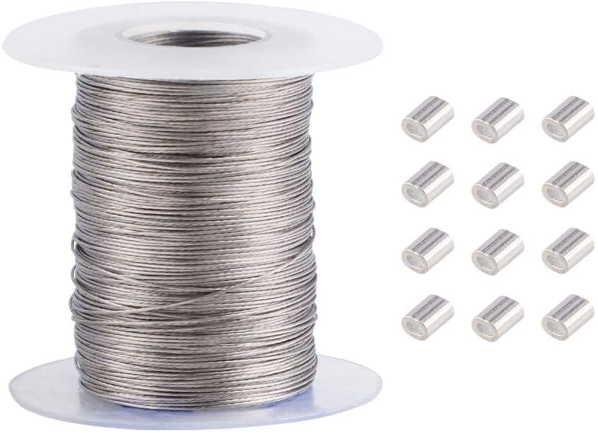 328 Feet 0.5mm Heavy Duty Picture Hanging Wire 304 Stainless Steel ...