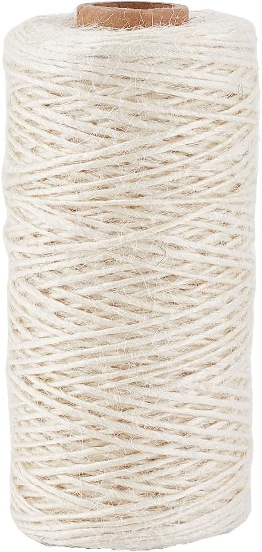 328 Feet/100M 1mm Hemp Cord Thin Twine String White Jute Rope Craft ...
