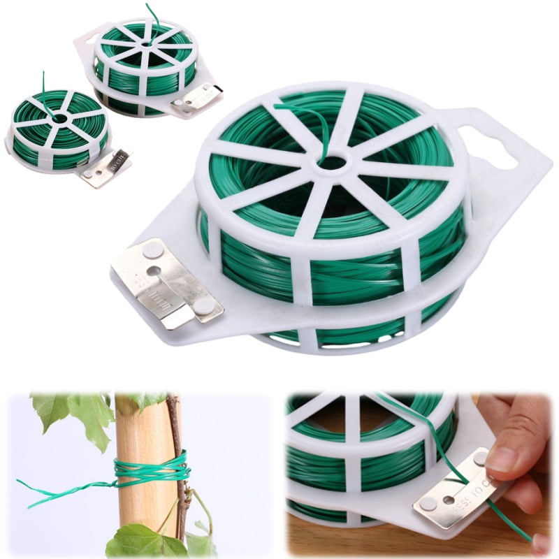 328 Feet (100m) Garden Plant Twist Tie with Cutter Reusable for Plants ...