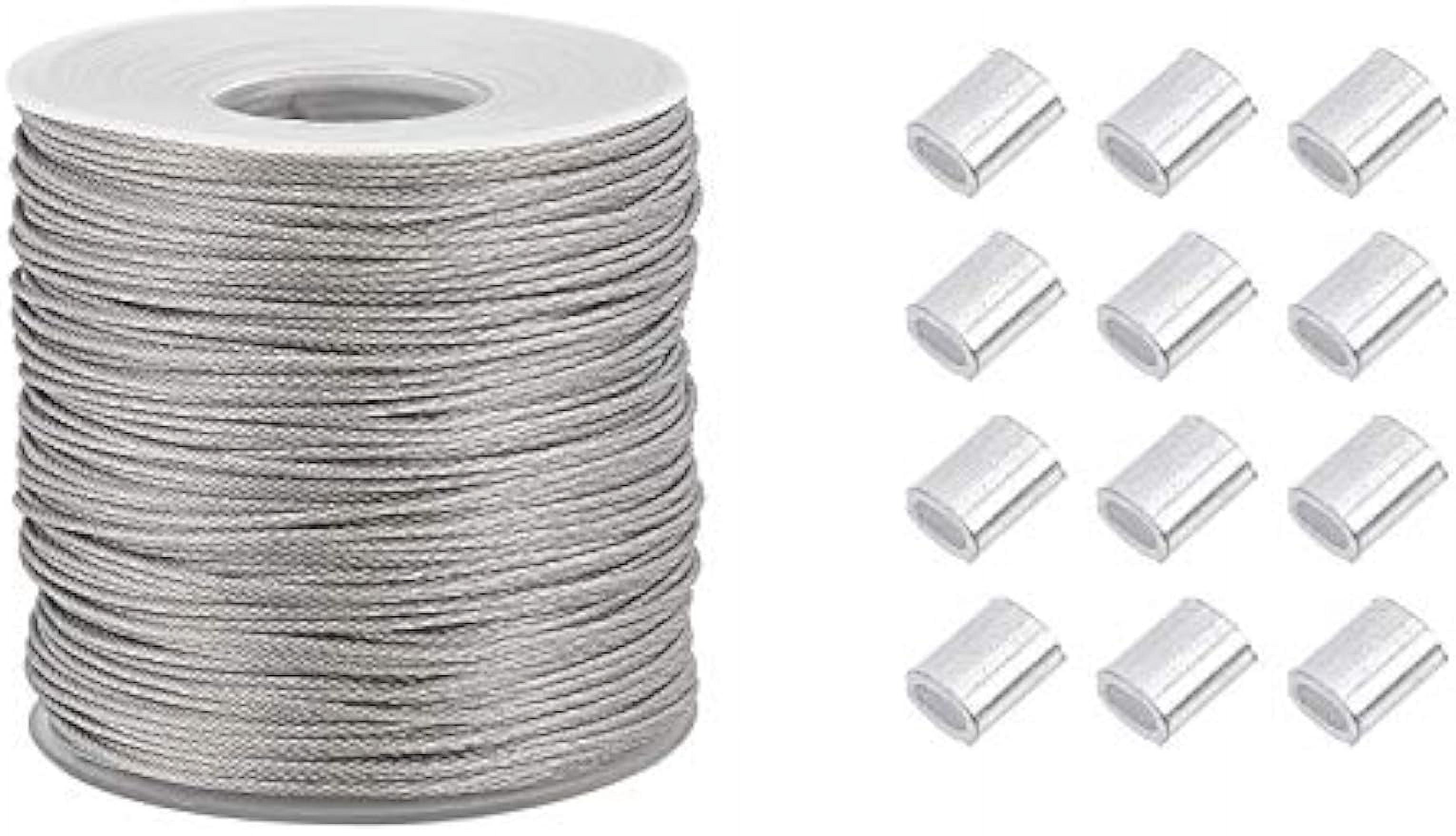 328 Feet 1mm Heavy Duty Picture Hanging Wire 304 Stainless Steel Photo ...