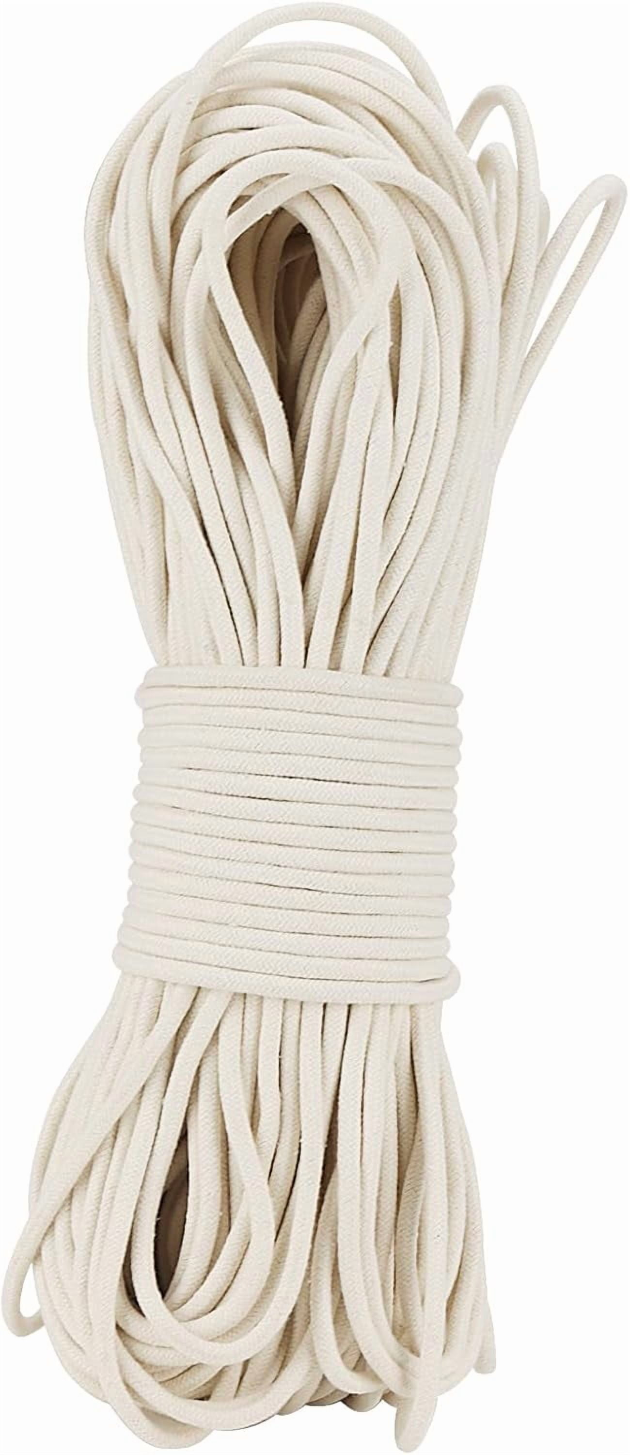 328 Feet 5/16 Inch Cotton Rope, White Cotton Sash Cord, 8mm Thick ...