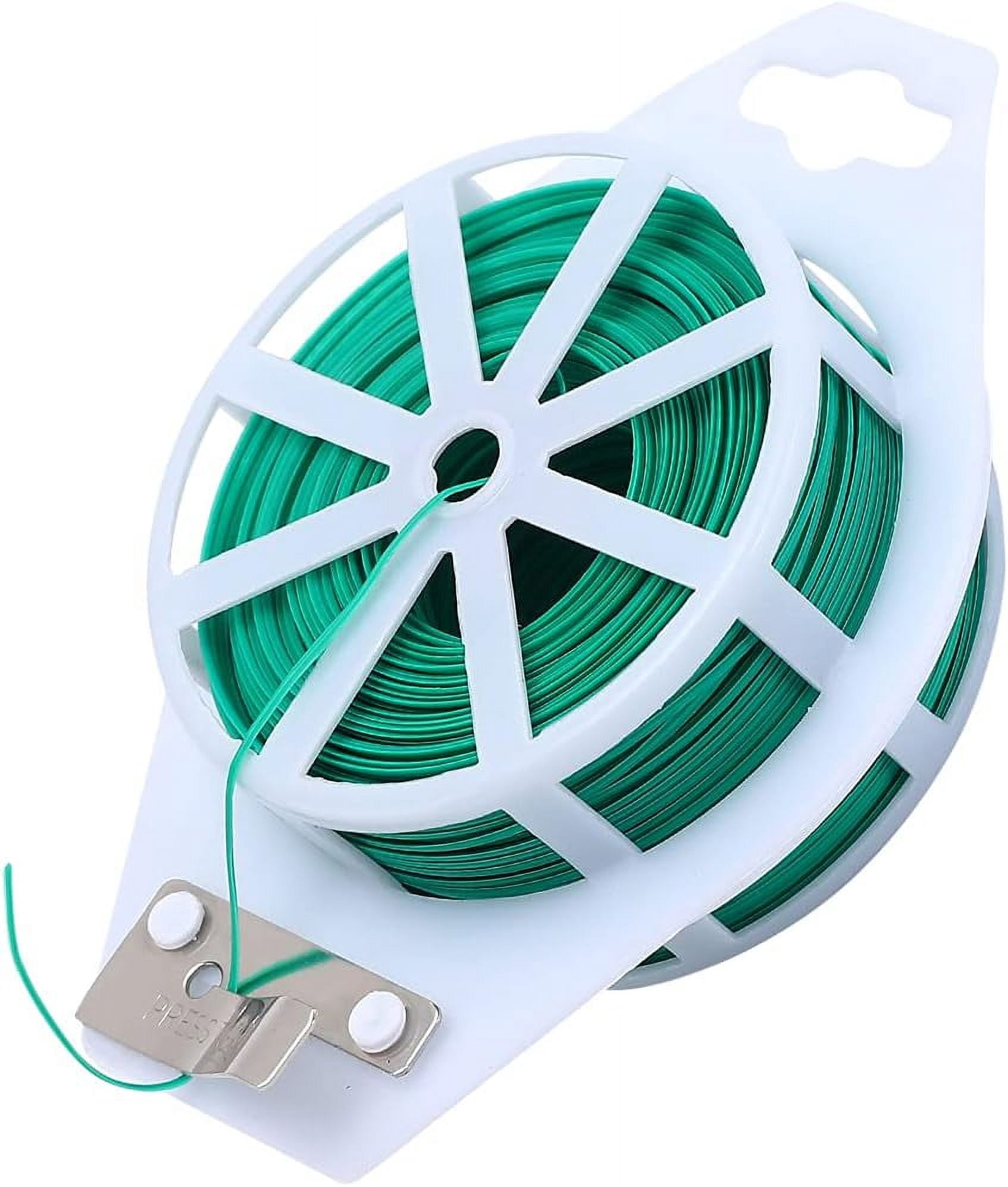 : 328 Feet Plastic Coated Wire to Tie Garden Plant or Office Cable with ...
