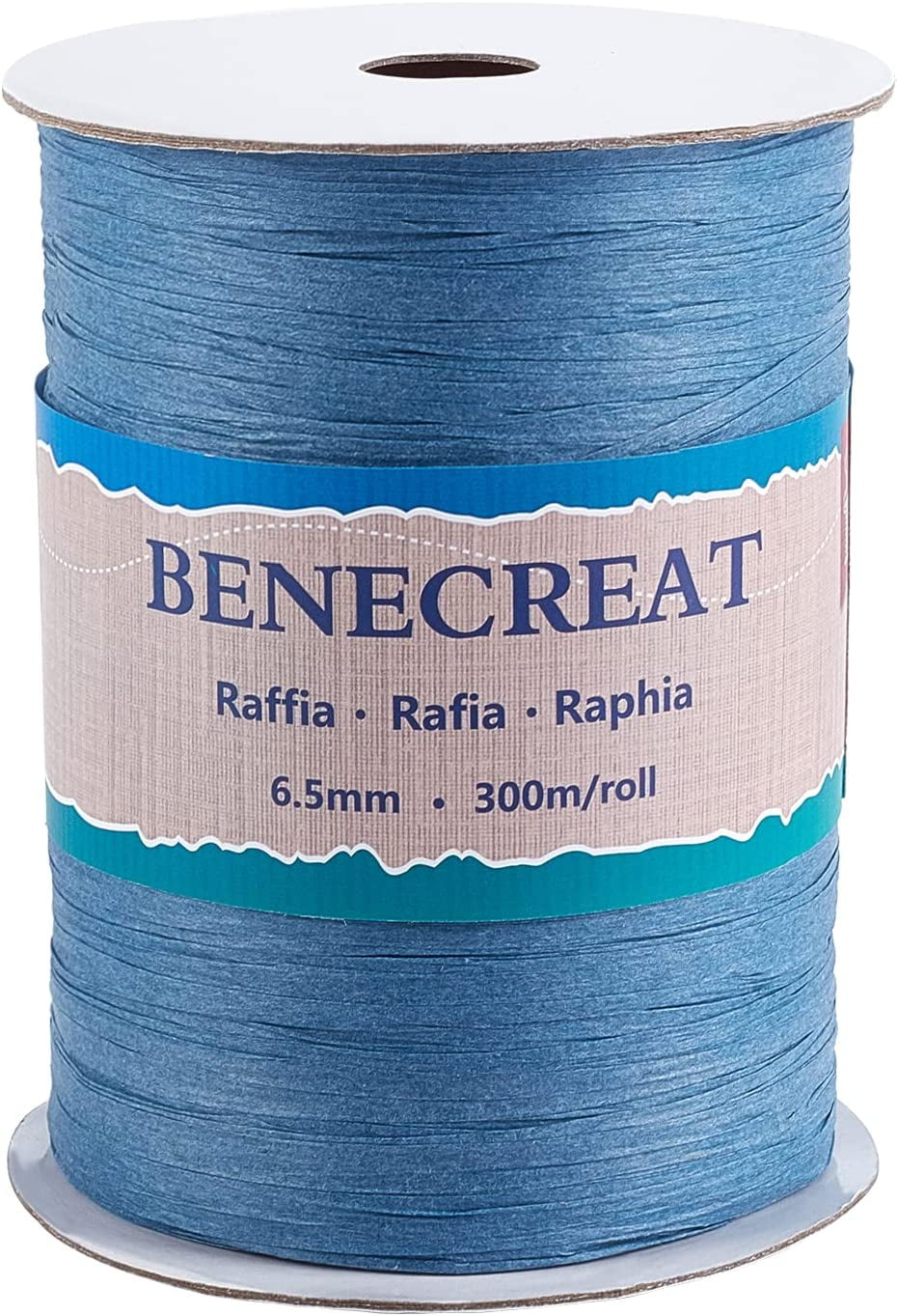 328 Yards Blue Raffia Ribbon Raffia Paper Craft Ribbon Packing Twine ...