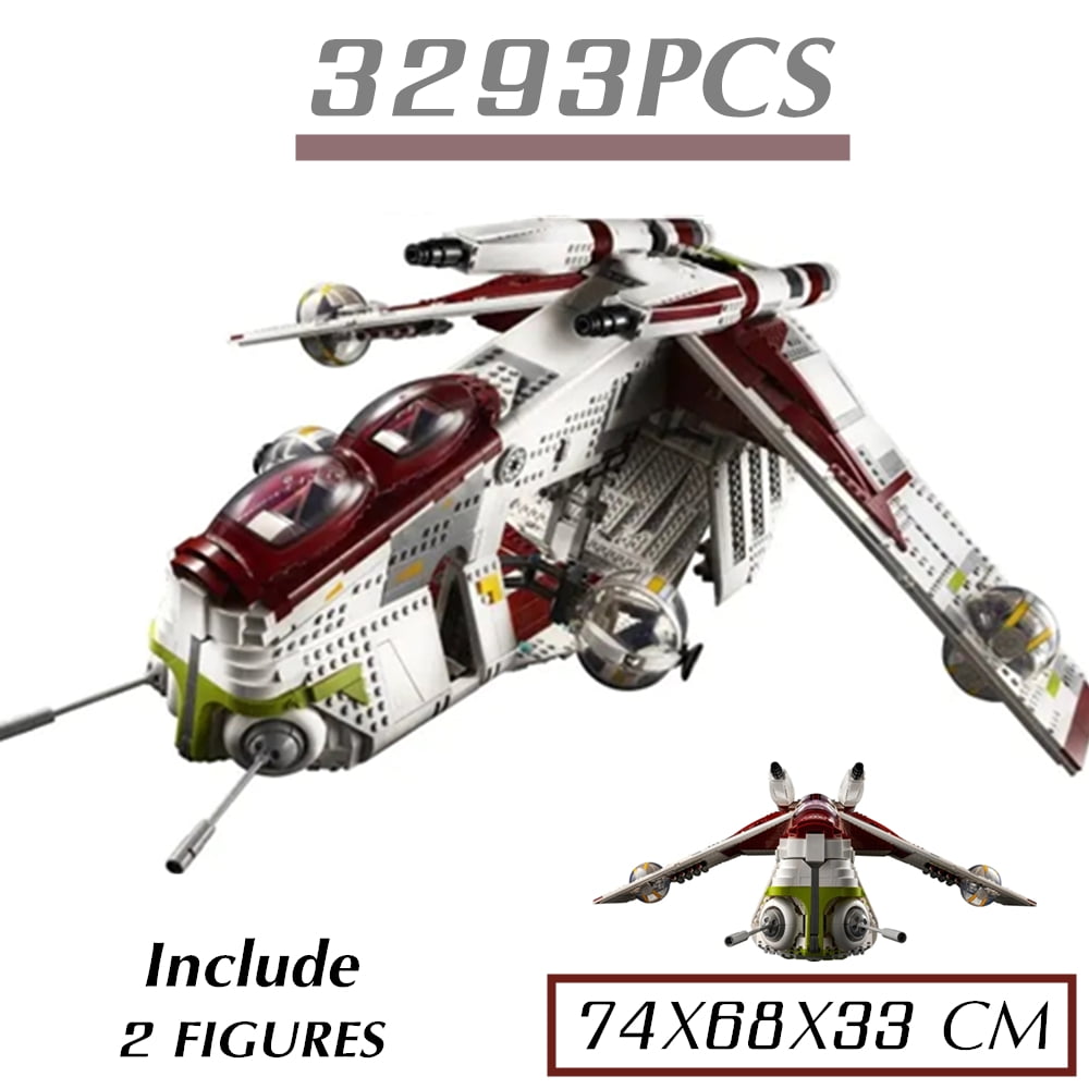 3292PCS Star Plan UCS Building Blocks New Republic Gunship Model ...