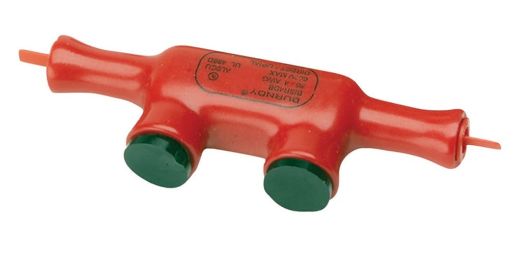 Burndy #6-#4 Insulated Wire Inline Splicer Reducer Red 1 pk - Walmart.com