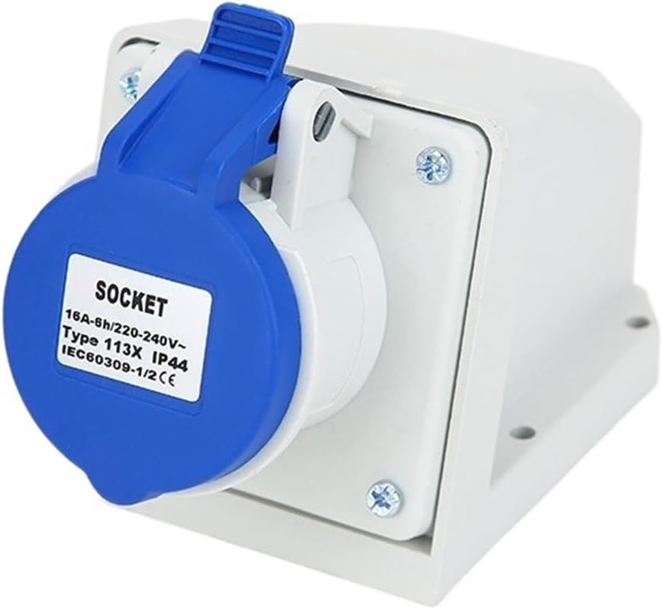 32A 3 Pin 220V-250V IP44 2P+E Electrical Waterproof Industrial Male ...
