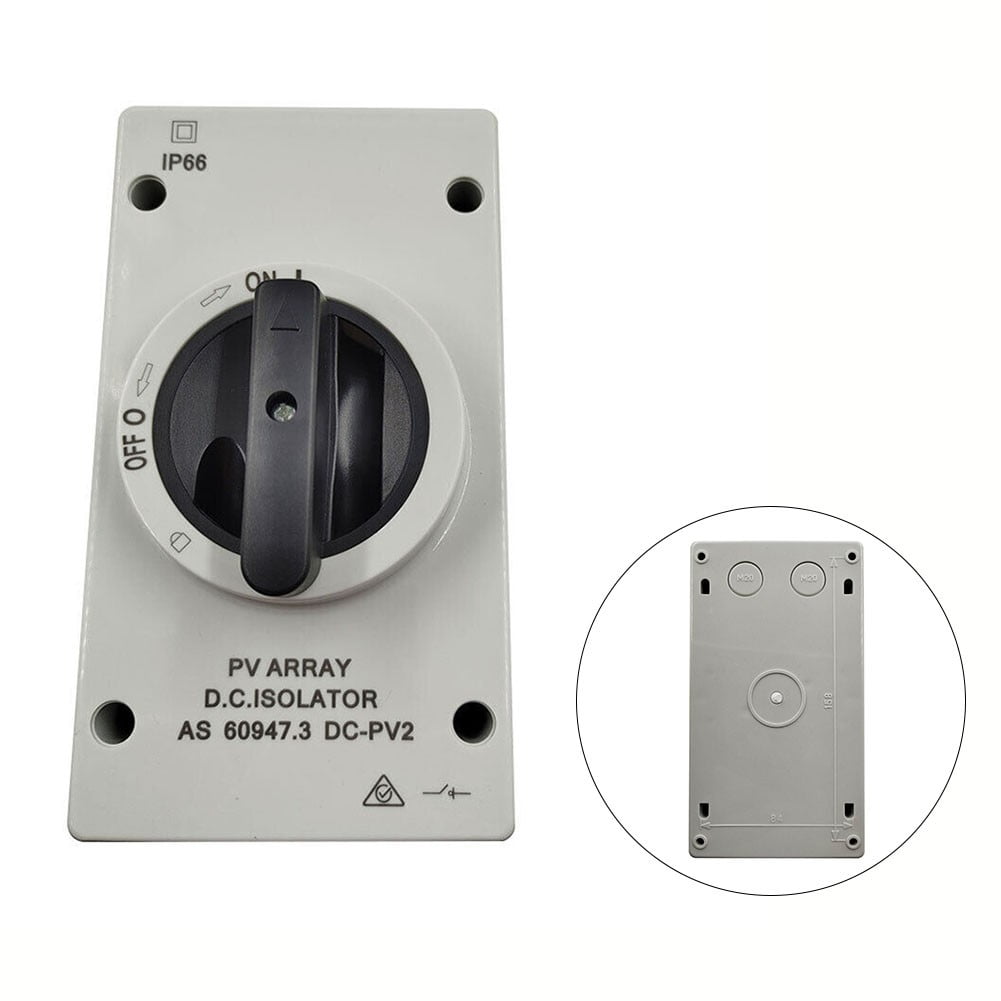 32A 4 Pole 1000Vdc Ip66 Solar/Pv - True Dc Enclosed Rotary Isolator ...