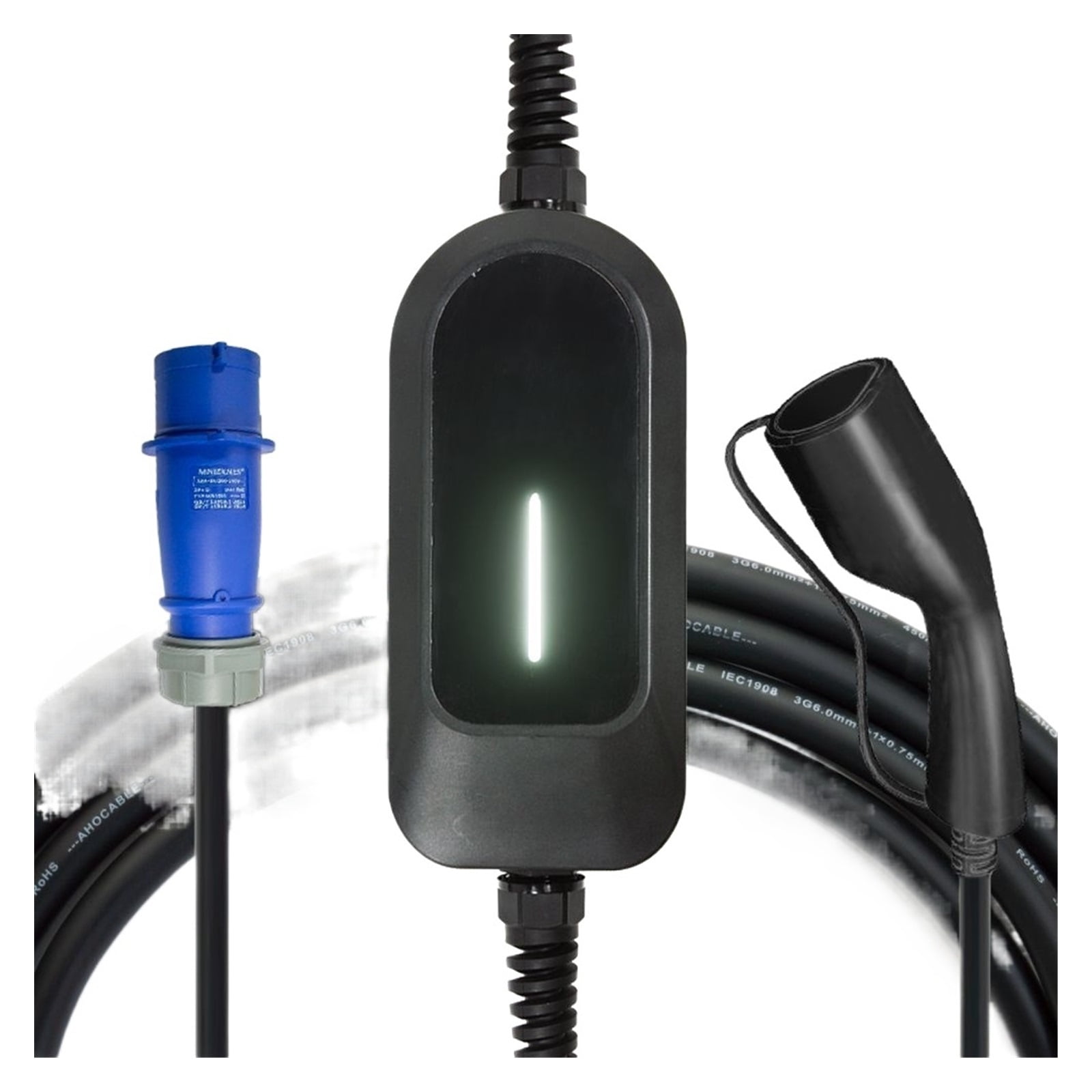 32A 7KW Type 2 EVSE EV Charger Portable Electric Vehicle Type 2 Cable ...