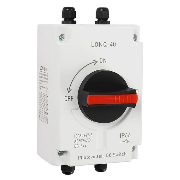 32A DC 1200V Circuit Breaker Box PV Solar Disconnect Switch IP66 Solar ...