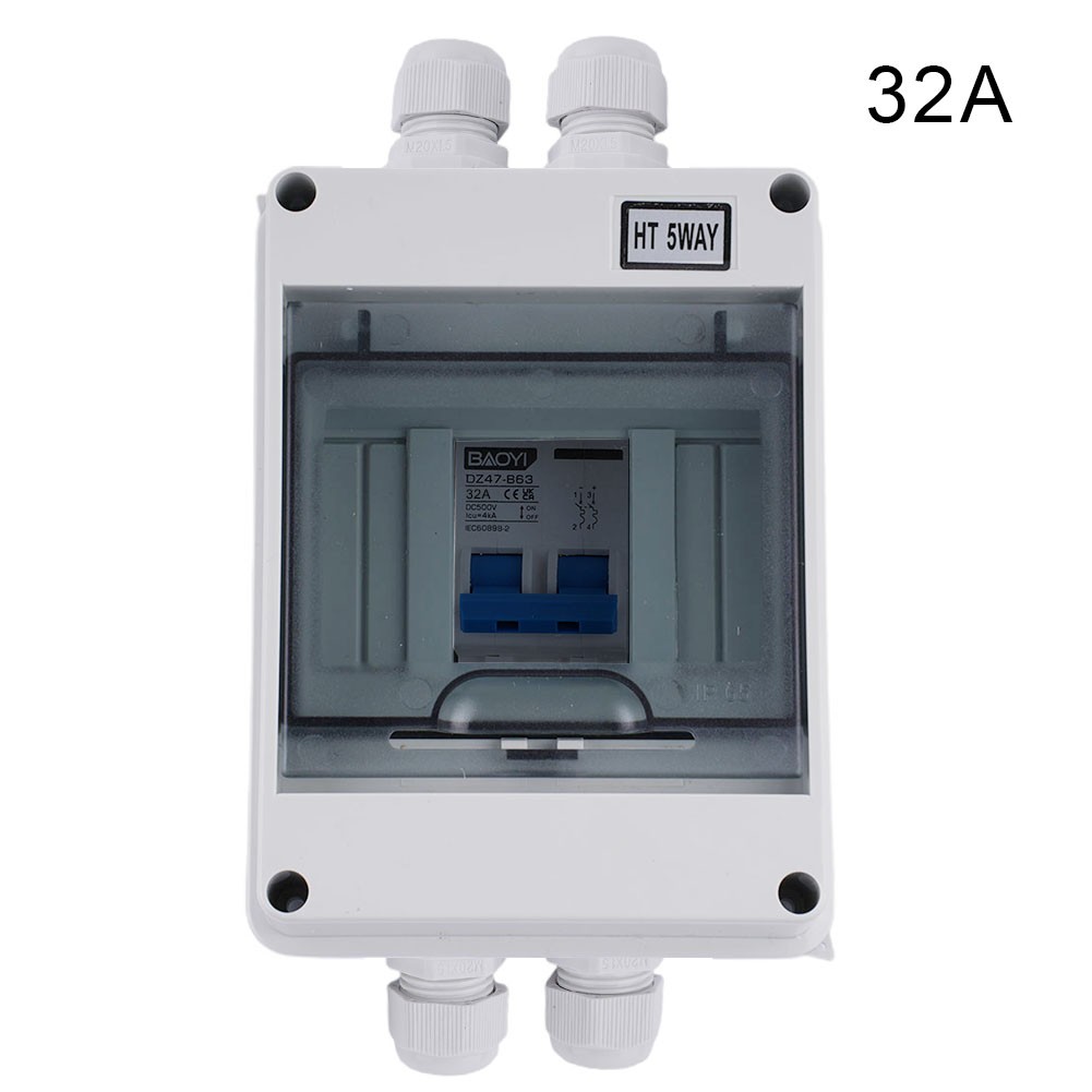 32A-Pv Disconnect Box Dc500V Circuit Breaker Solar Isolator Switch 16 ...