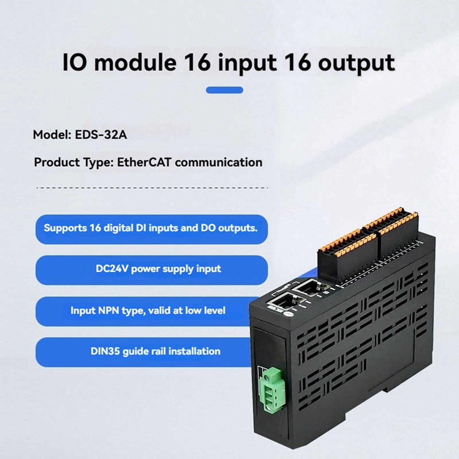 -32A Series EtherCAT Remote IO Data Acquisition Module Ethernet Communication PLC Controller 16 ...