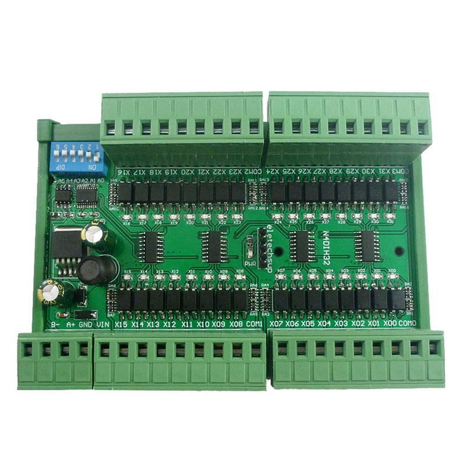 32ch Pnp Isolated Digital Input Rs485 Modbus Rtu Controller Dc 12v 24v Plc Switch Quantity