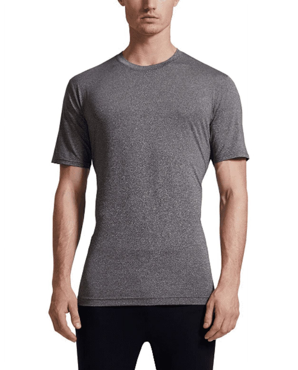 32Degrees Mens Short Sleeve Crew Neck Cool Tee, 2 Pack, Heather Grey ...