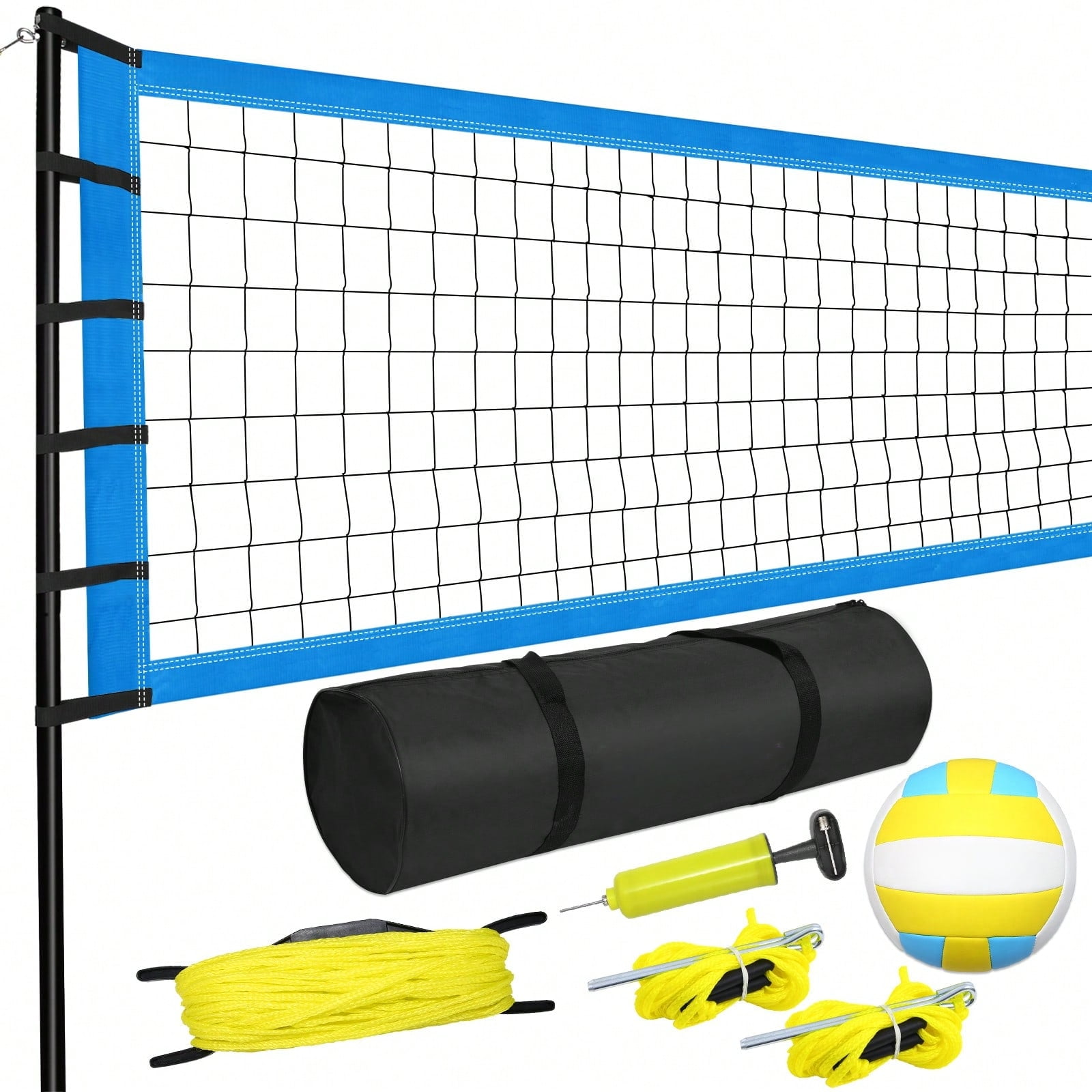 32FT Outdoor Portable Volleyball Net Set System - Quick & Easy Setup ...