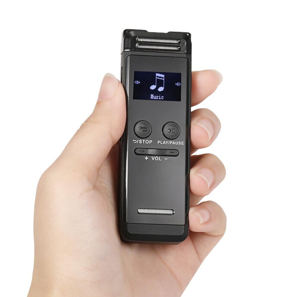32G Digital Voice Recorder Activated Record Playback MP3 Music Player with Mic and Speaker ...