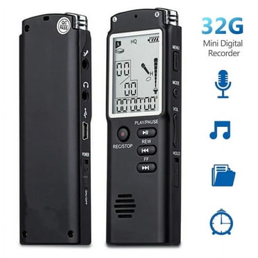 RONY Slim Handheld 32GB Digital Voice Recorder - Tiny Device, Audio MP3 ...