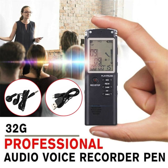 32GB Voice Activated Recorder, Small Recording Devices Recording Voice ...
