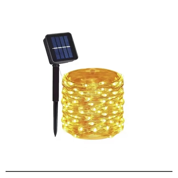 32M/22M/12M/7M Solar Fairy Lights 8Modes LED Copper Wire Lights Outdoor ...