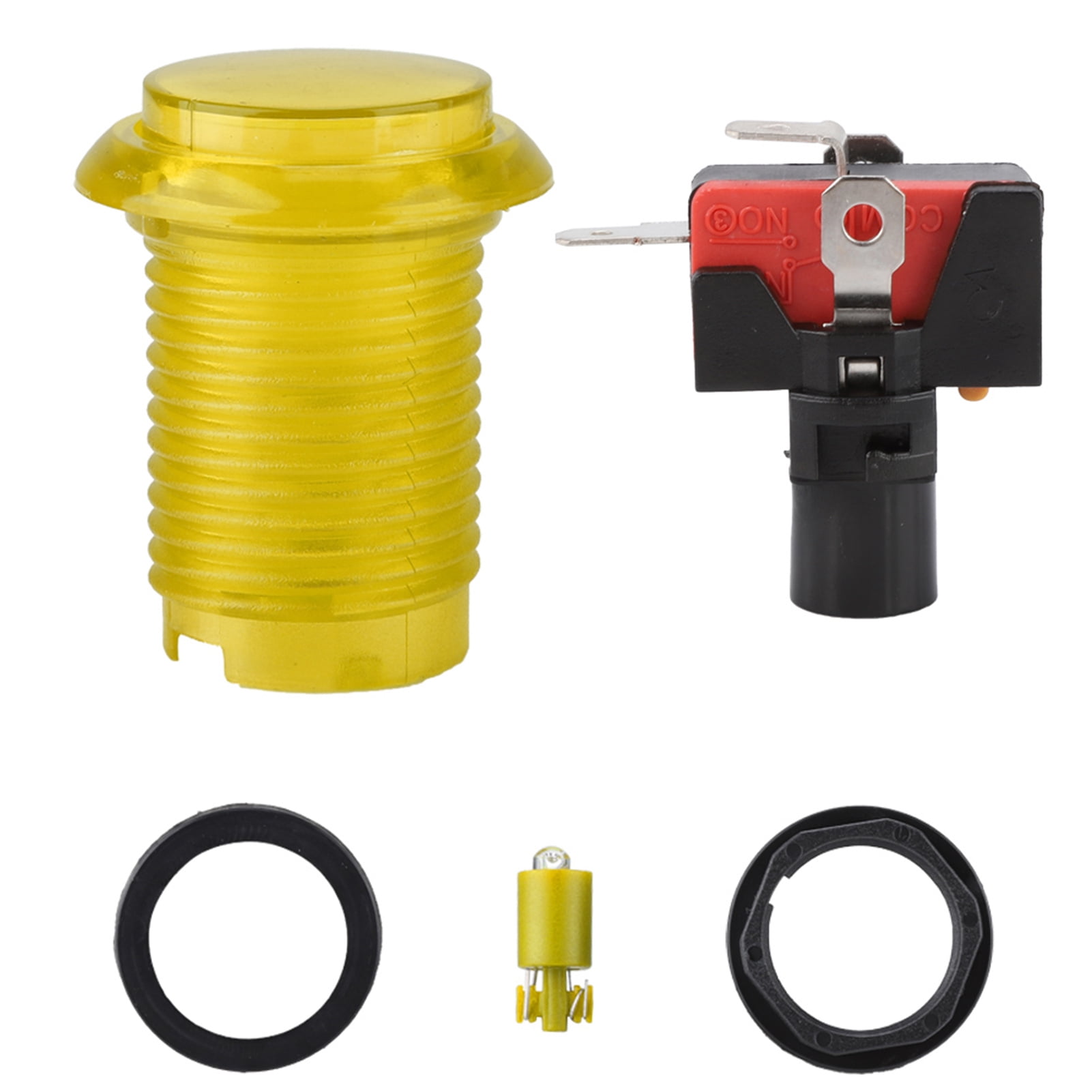 32MM Round LED Lamp Illuminated Large Convex Button To Arcade Machine ...